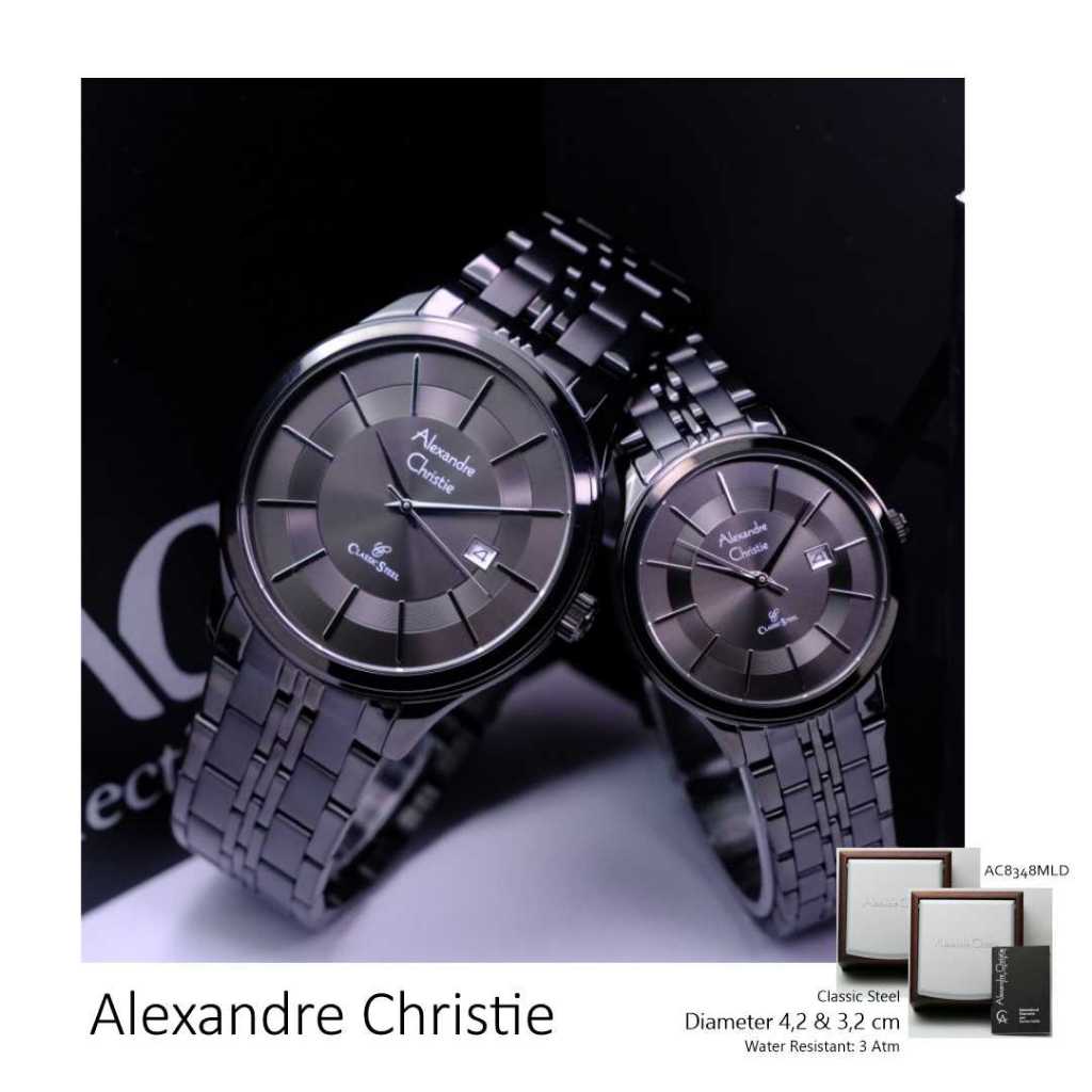 Jual Alexandre Christie ORIGINAL jam tangan couple pria wanita AC 8348 ...