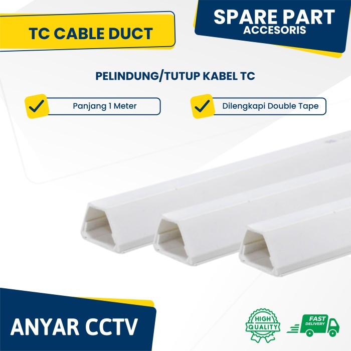 Jual Pelindung Tutup Kabel TC 1 2 3 4 5 6 / Kabel Duct / Ducting Kabel NISO 1 Meter + Double ...