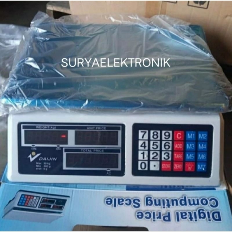 Jual Timbangan Digital Buah Laundry DAIJIN 30 KG | Shopee Indonesia