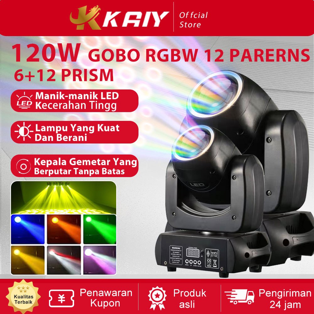 Jual Kaiy Moving Head Beam 100 Watt 8 Color+12 Patterns+Rainbow light 4 ...