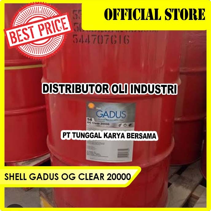 Jual SHELL GADUS OG CLEAR 20000 ( Ready Stock - 180 Liter ) | Shopee Indonesia