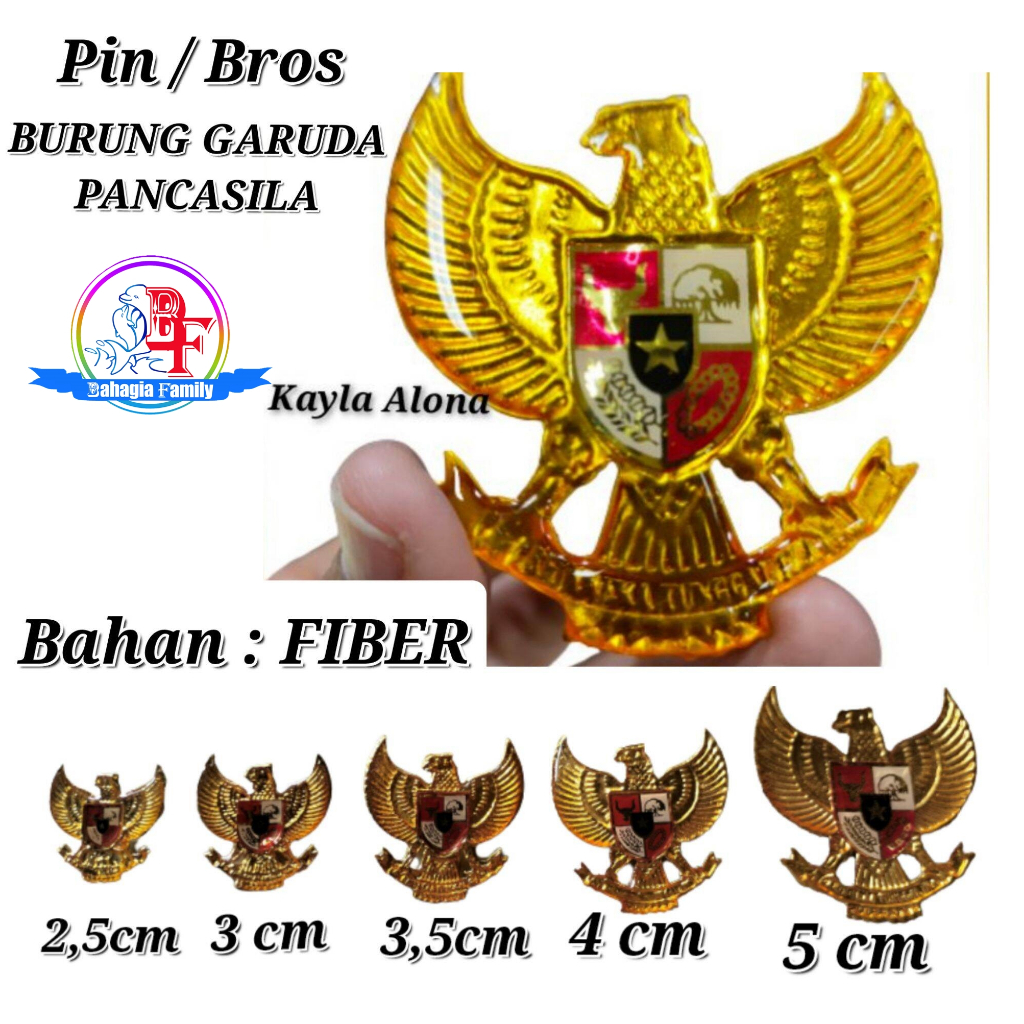 Jual Pin Garuda Kuningan Emas Kecil Besar | Pin Bros Peci Paskibra ...