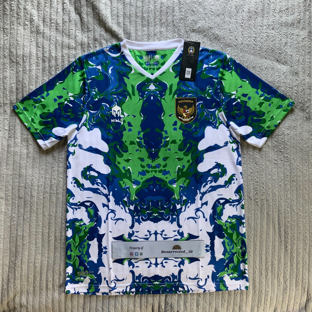 Jual Jersey Bola Original Timnas Indonesia Training Prematch Mills 2022 ...