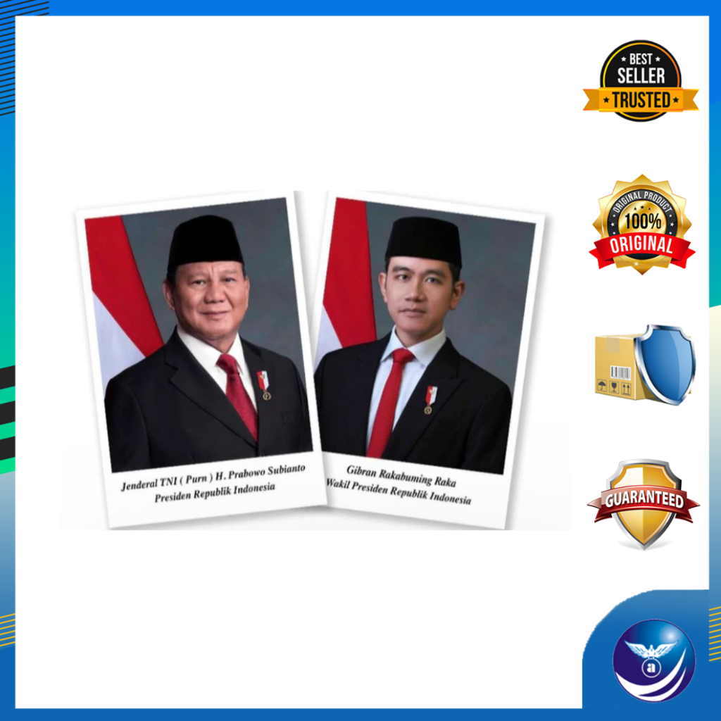Jual Foto Presiden dan Wakil Presiden Indonesia 2024-2029 | Shopee Indonesia