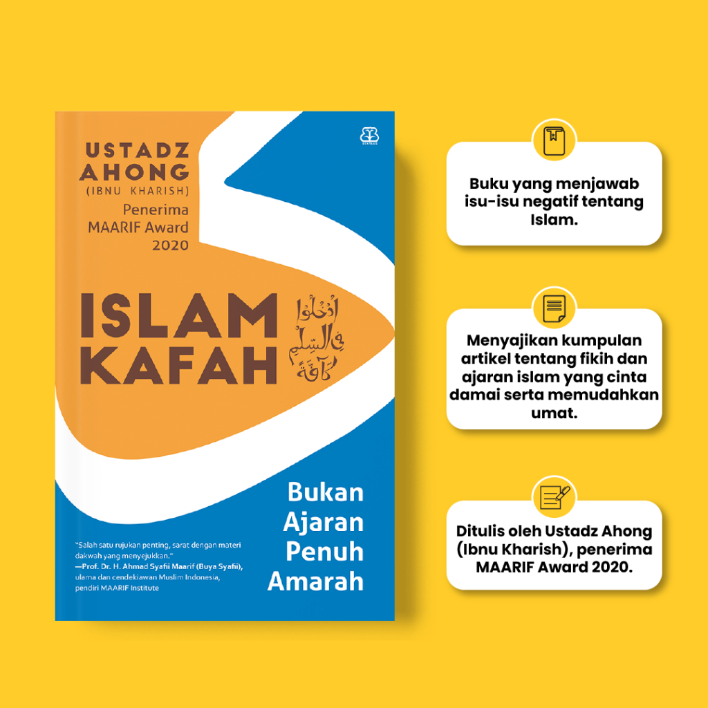 Jual [Mizan] Islam Kafah: Bukan Ajaran Penuh Amarah - Ustaz Ahong (Ibnu ...