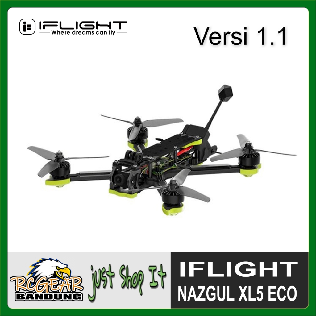 Jual iFlight Nazgul XL5 ECO V1.1 Analog 6S 5 Inch GPS Freestyle FPV ...