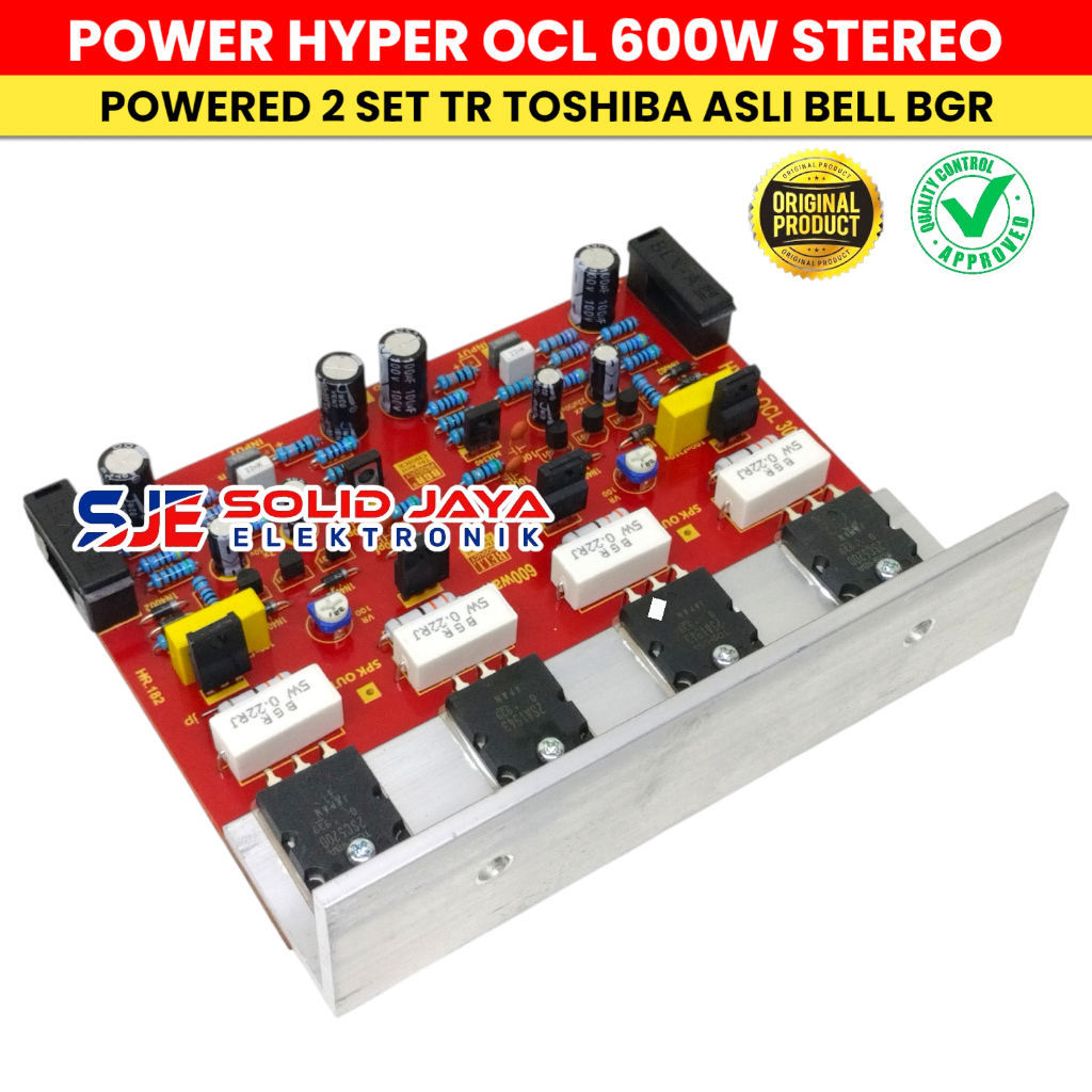 Jual KIT POWER HYPER OCL 600W STEREO TR FINAL TRANSISTOR TOSHIBA ASLI ...