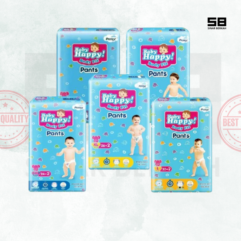 Jual PROMOI PAMPES BABY HAPPY PANTS CELANA (S40, M34, L30, XL26, XXL24,) - SINAR BERKSAH ...