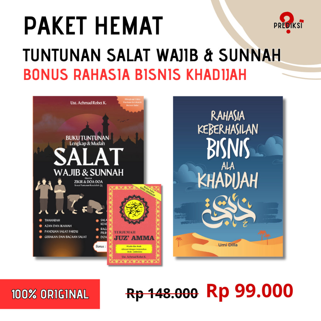 Jual PAKET HEMAT 2 RAHASIA KEBERHASILAN BISNIS KHADIJAH DAN BUKU ...
