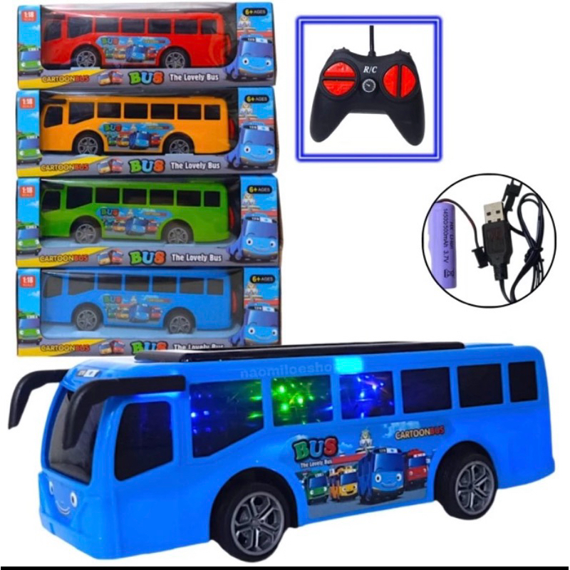 Jual Rc Tayo 1:18 Mainan Bus Remote Control Radio Control Bus Tayo Rc | Shopee Indonesia