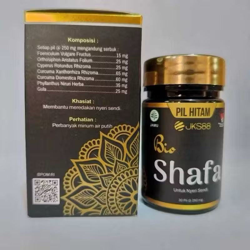Jual BIO SHAFA JKS88 ( Pil Hitam ) 1 Botol isi 30 Butir, ATASI NYERI ...