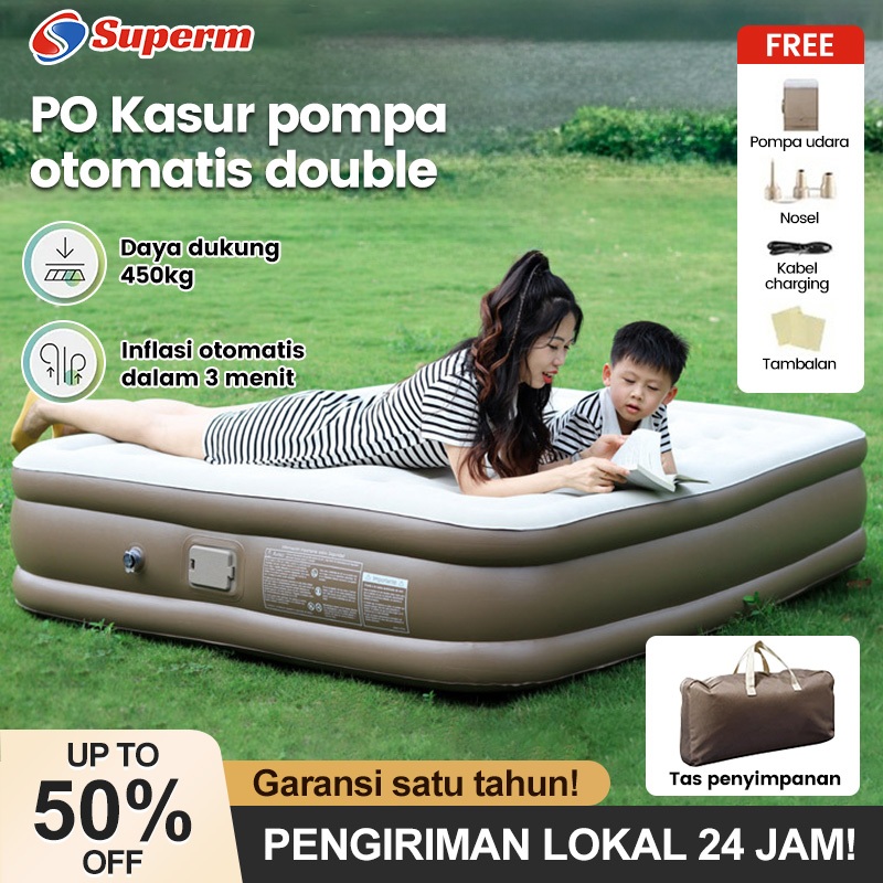 Jual PO Kasur pompa otomatis double/kasur pompa outdoor lipat/kasur ...