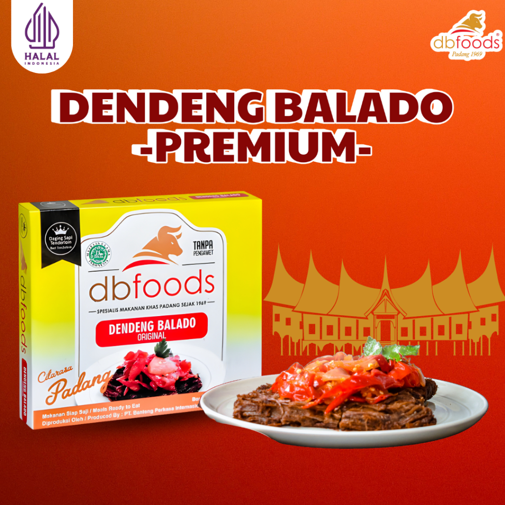 Jual DBFOODS Dendeng Balado Premium Siap Makan Praktis Asli Padang ...