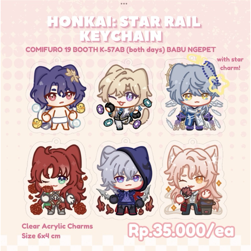 Jual [READY] KEYCHAIN HSR RATIO AVENTURINE ARGENTI MOZE SUNDAY JIAOQIU ...