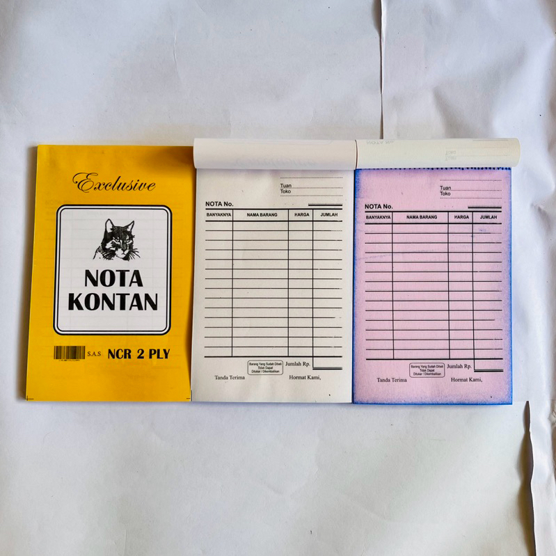 Jual Buku Nota 2 Ply Kecil NCR 1/4 Folio / Buku Nota Kontan Rangkap 2 ...
