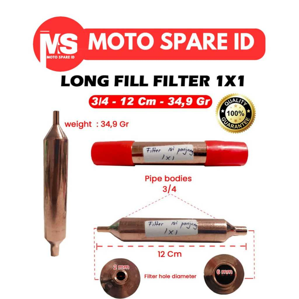 Jual C. FILTER ISI KULKAS 1x1 UKURAN BODY 3/4 PANJANG 12 CM | FILTER ...