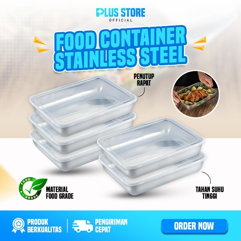 Jual Food Kontainer Stainless Steel 304/Wadah Stainless Tempat Makanan ...