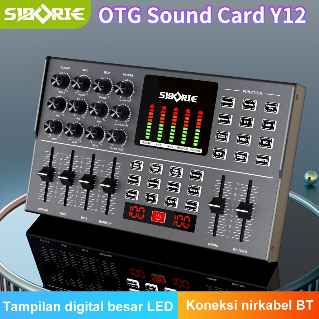Jual Siborie OTG Digital live soundcard Y12 dilengkapi dengan kabel OTG ...