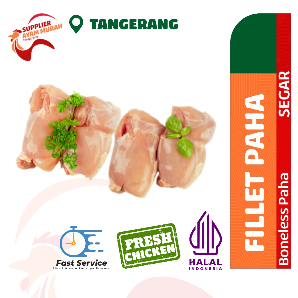 Jual DAGING FILLET PAHA AYAM FILET FRESH /1Kg | Shopee Indonesia