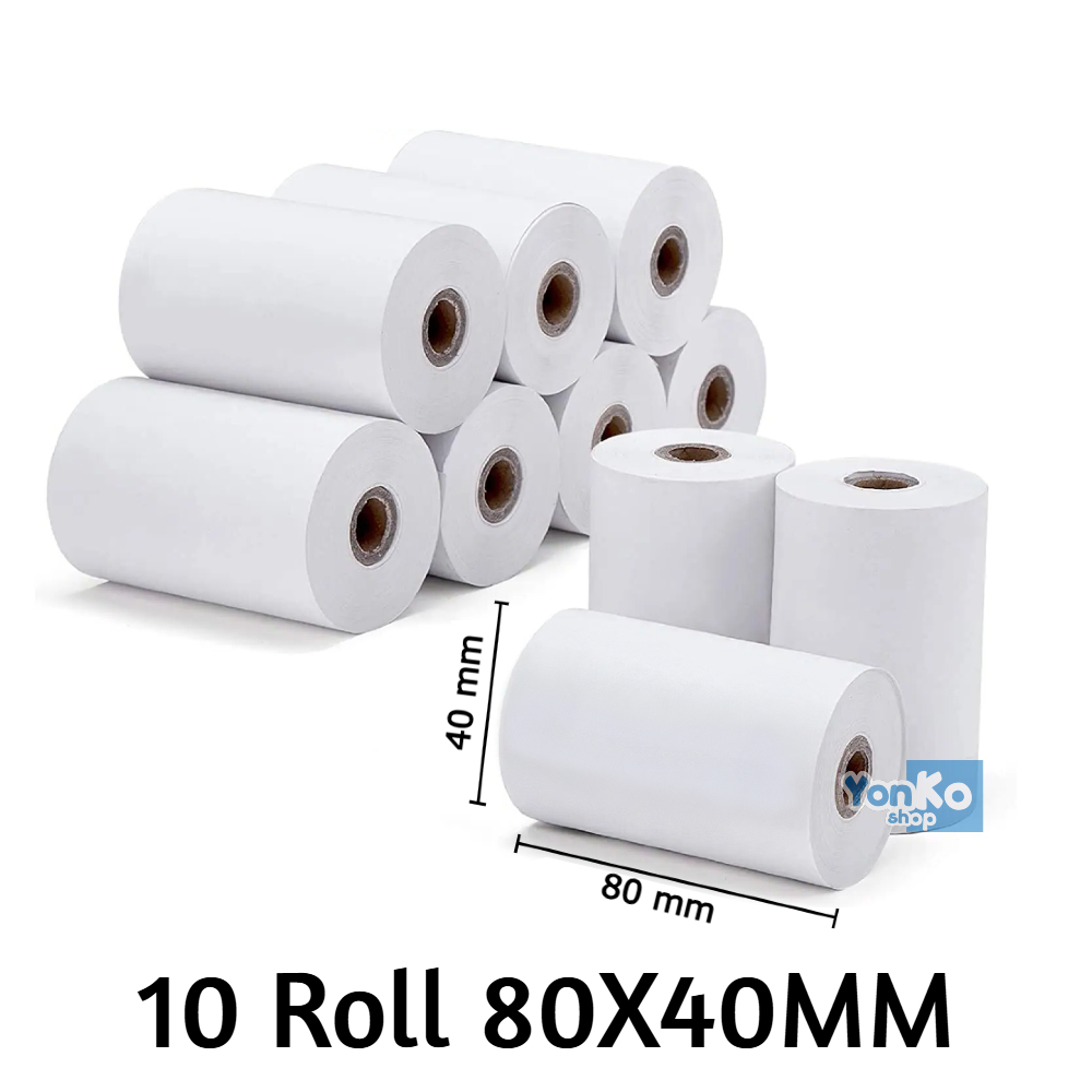 Jual Kertas Thermal 80x40mm / Kertas Struk / Receipt Lebar 80mm ...