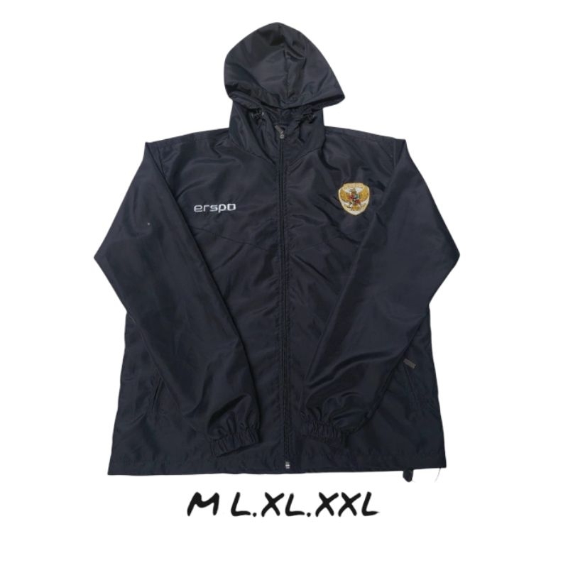 Jual Jaket timnas Indonesia logo garuda bahan parasut premium M L XL ...