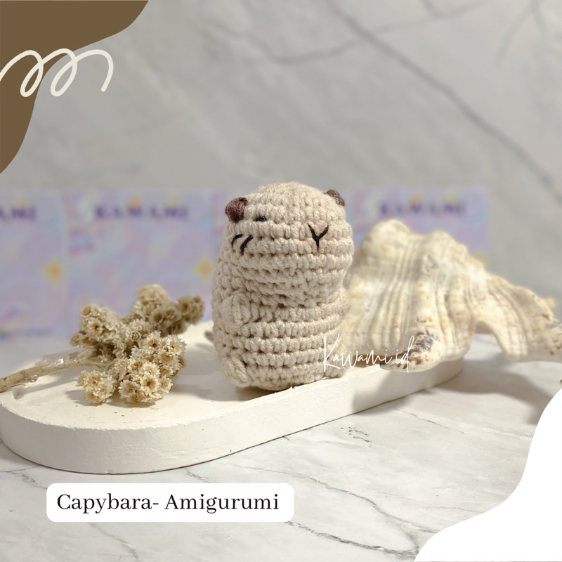 Jual Amigurumi Capybara / Boneka rajut capybara / capybara rajut ...