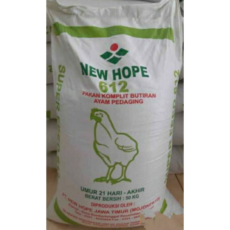 Jual 612 Pur Ayam Ras Pedaging Masa Akhir New Hope 612 500gram | Shopee ...