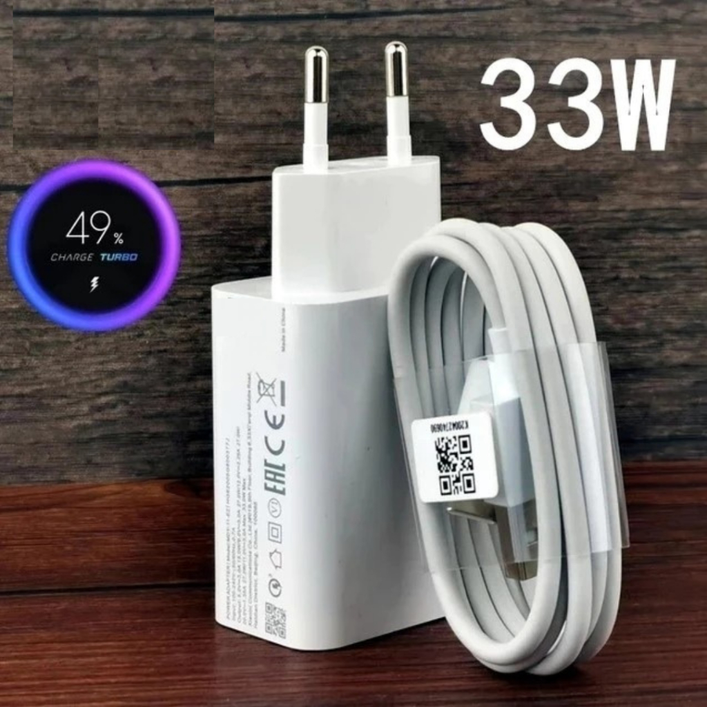 Jual Charger 33W Original 100% Turbo Charge Casan Fast Charging 33 Watt ...