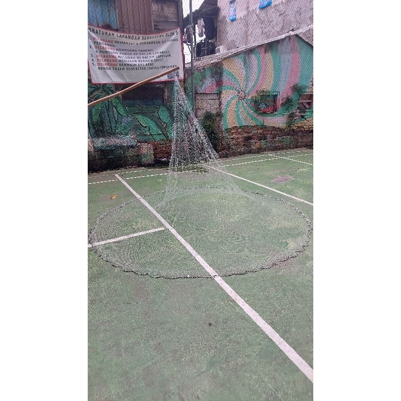 Jual Jala ikan jala senar 2,5 meter 9 feet jala udang, jala lempar ...