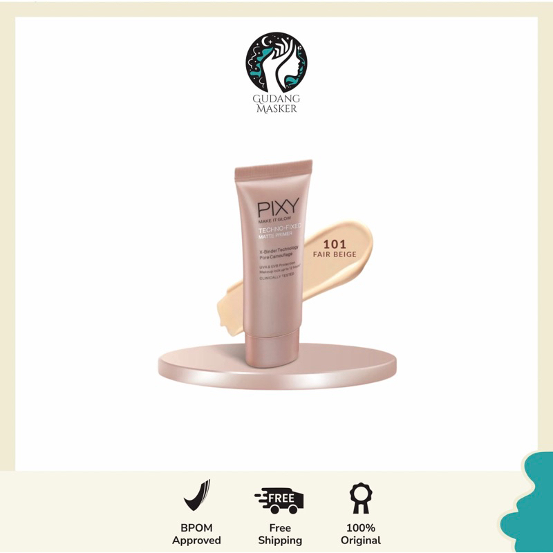 Jual PIXY MAKE IT GLOW TECHNO FIXED MATTE PRIMER | Shopee Indonesia