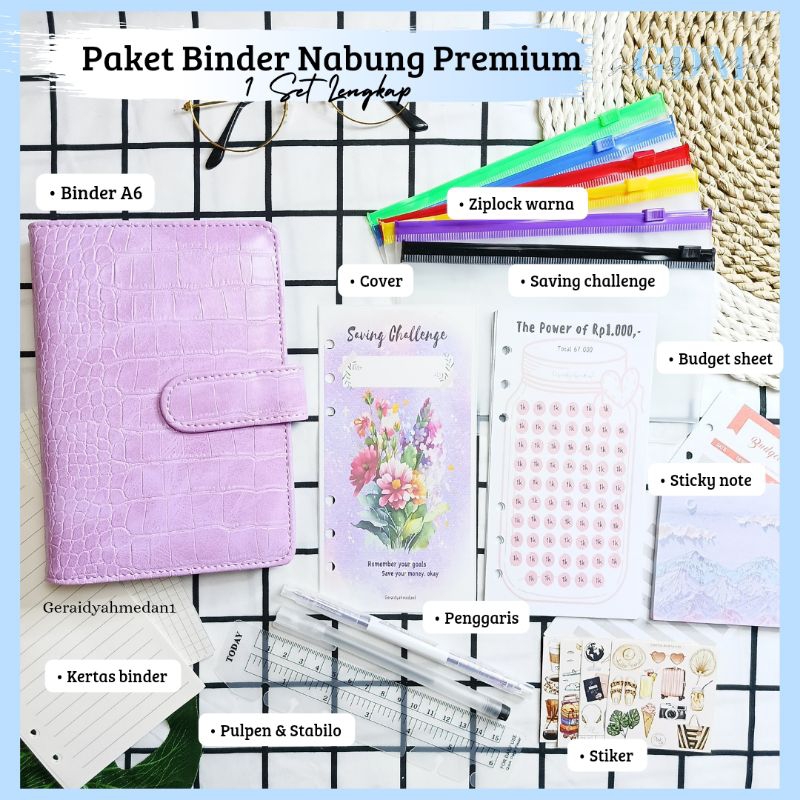 Jual Paket Binder Nabung Premium Lengkap | Shopee Indonesia