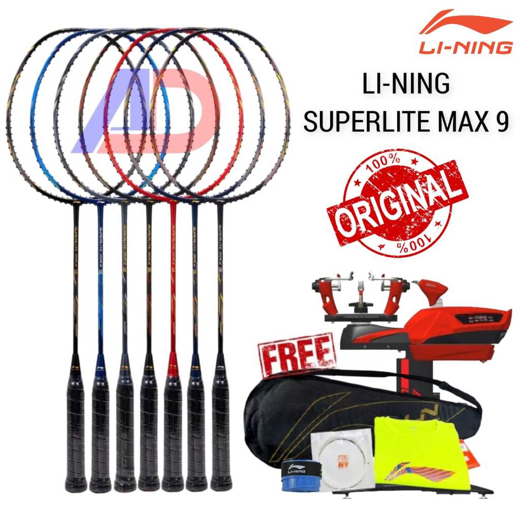 Jual Raket Badminton Li-Ning SUPERLITE MAX 9 Original Raket Bulutangkis ...