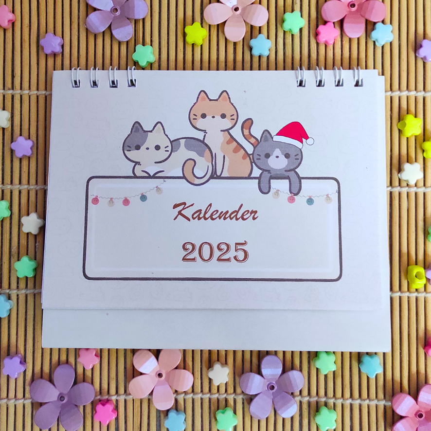 Jual Kalender Meja 2025 dan 2026 Aesthetic BISA CUSTOM FOTO Harga ...