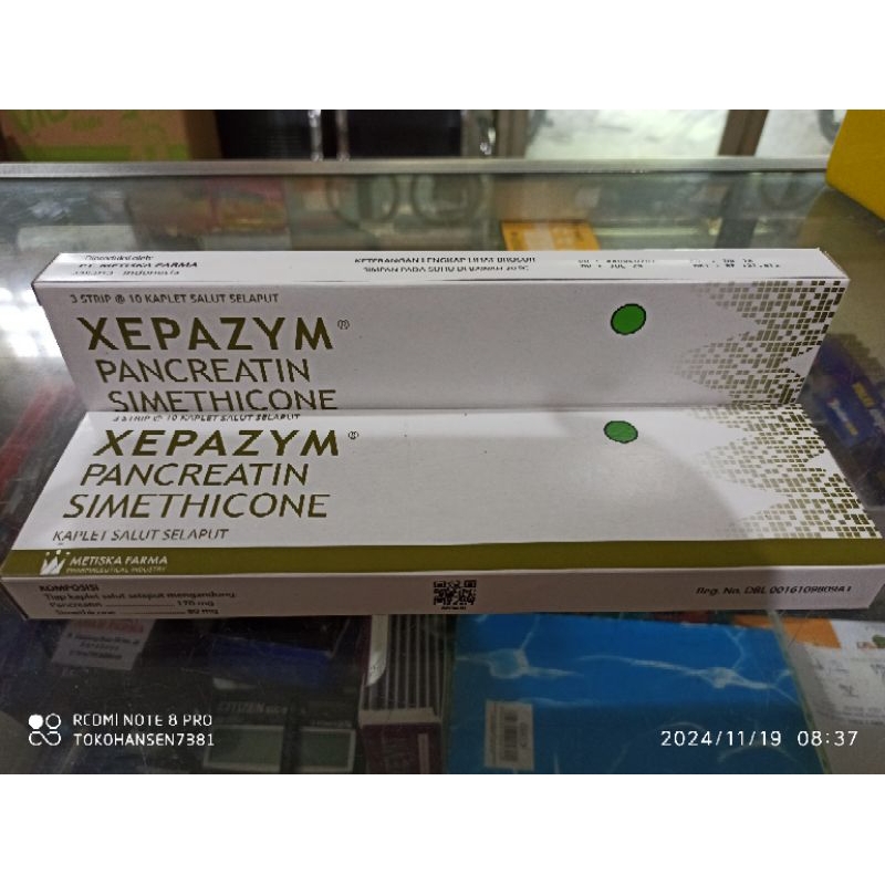 Jual XEPAZYM Enzyme Pencernaan untuk kembung/mual/begah/kekenyangan ...