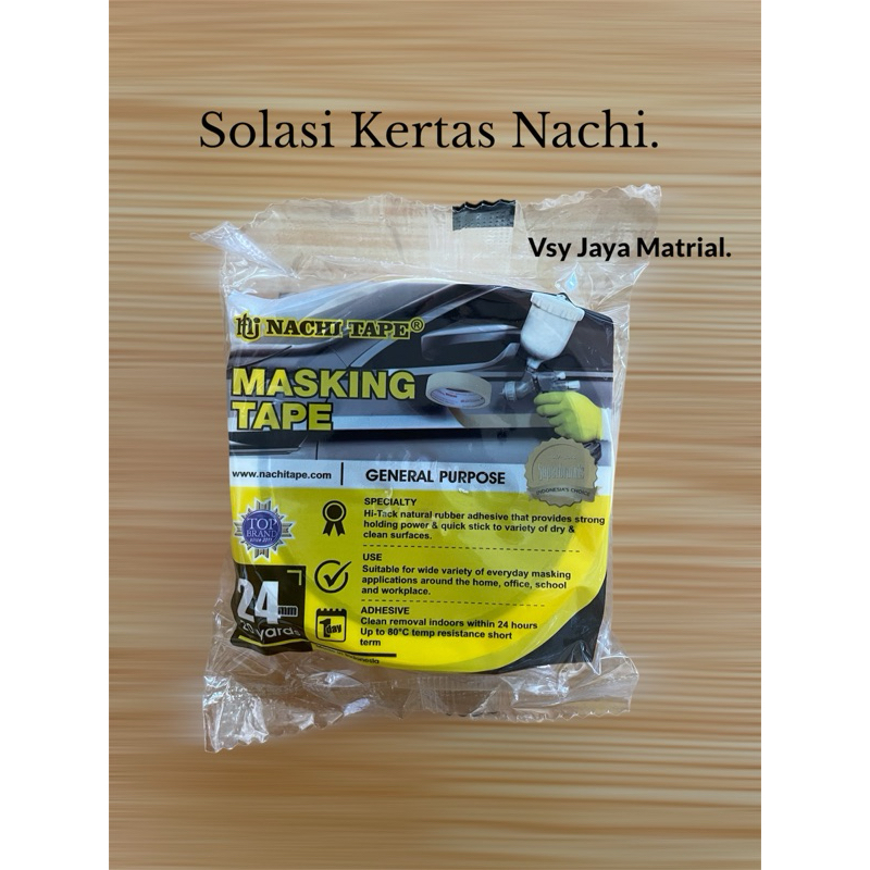 Jual Solasi Kertas Nachi Original // Masking Tape Nachi 24mm 1inch ...