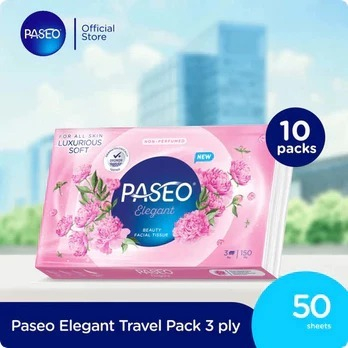 Jual Tissue Paseo Smart Travel 108 Sheets Facial Tisue Tisu Travel Pack ...