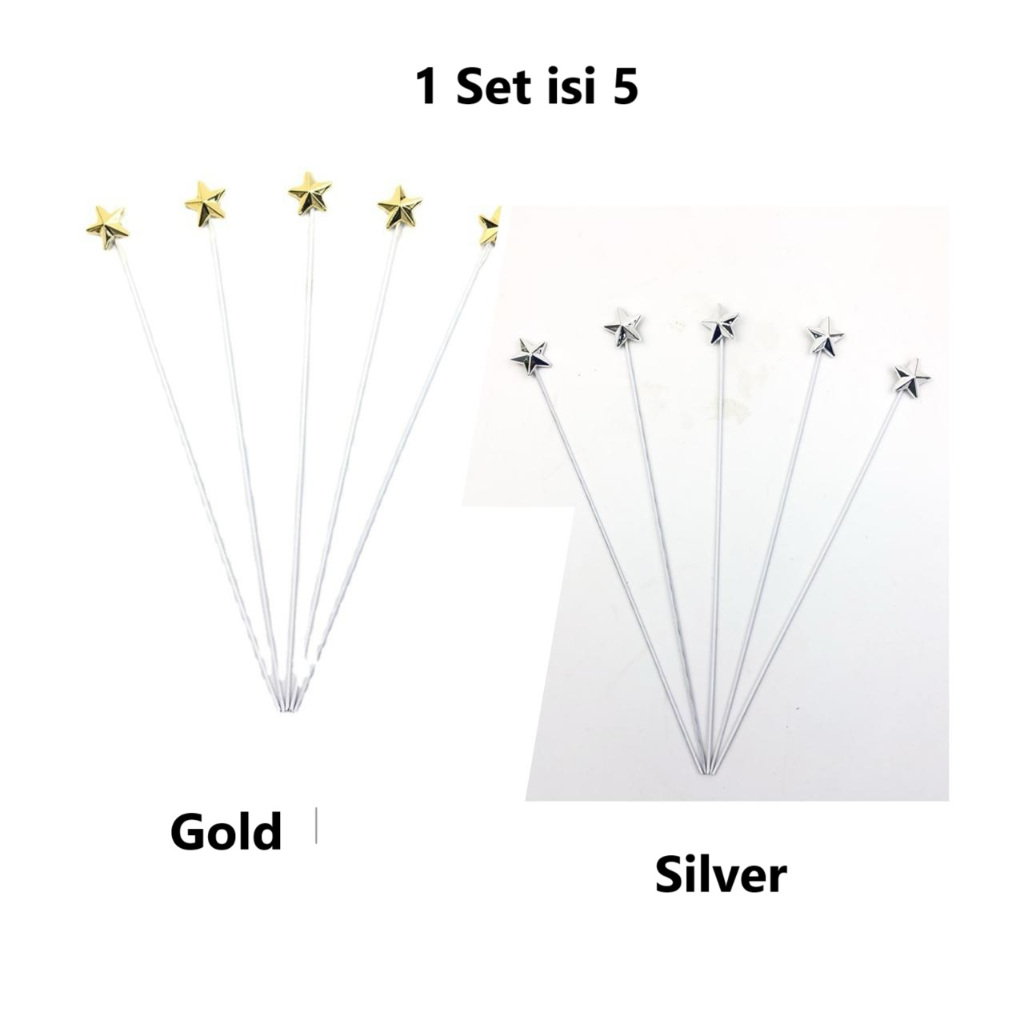 Jual TOPPER BINTANG KECIL ISI 5 PCS CANTIK | Shopee Indonesia