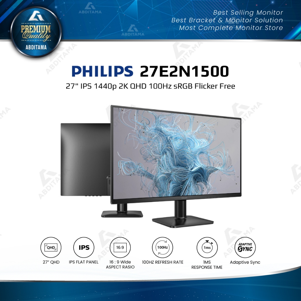Jual Monitor LED Philips 27E2N1500 27" IPS 1440p 2K QHD 100Hz HDMI 2 ...