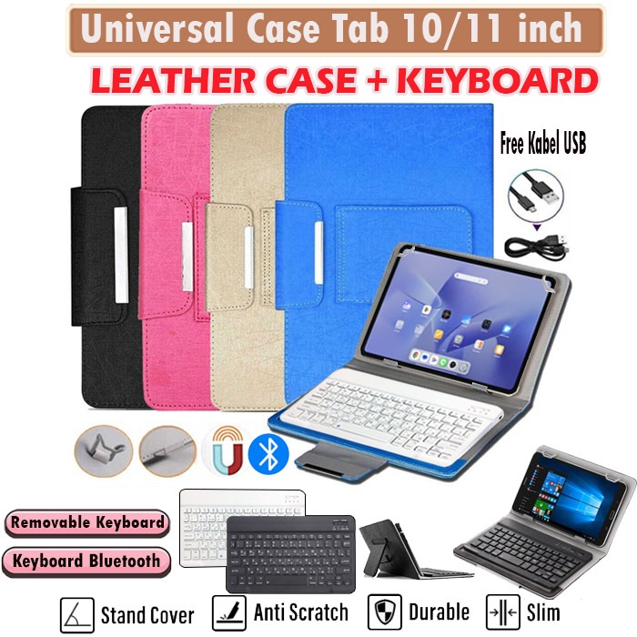 Jual Advan Tab Sketsa 3 2 1 10.1 Inch Flip Case Keyboard Bluetooth Book ...