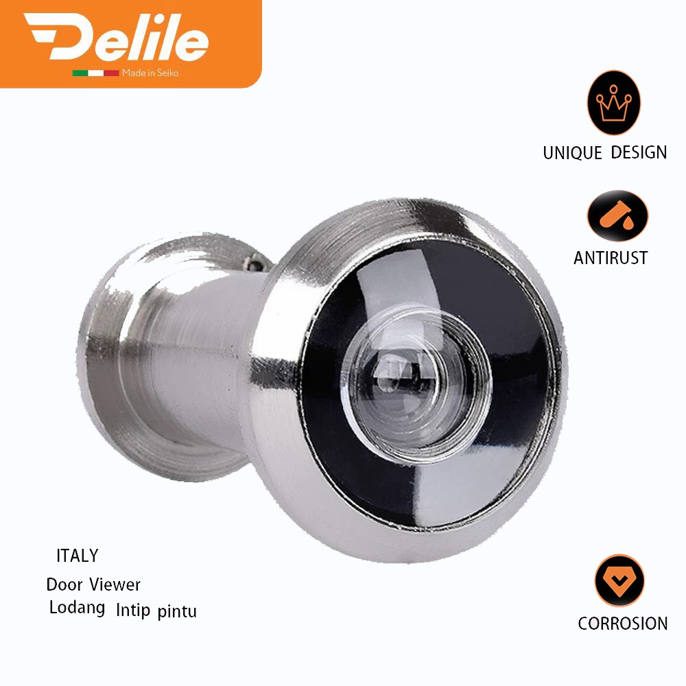 Jual Lubang pintu Intip DELILE 001 SN Door Viewer | Shopee Indonesia