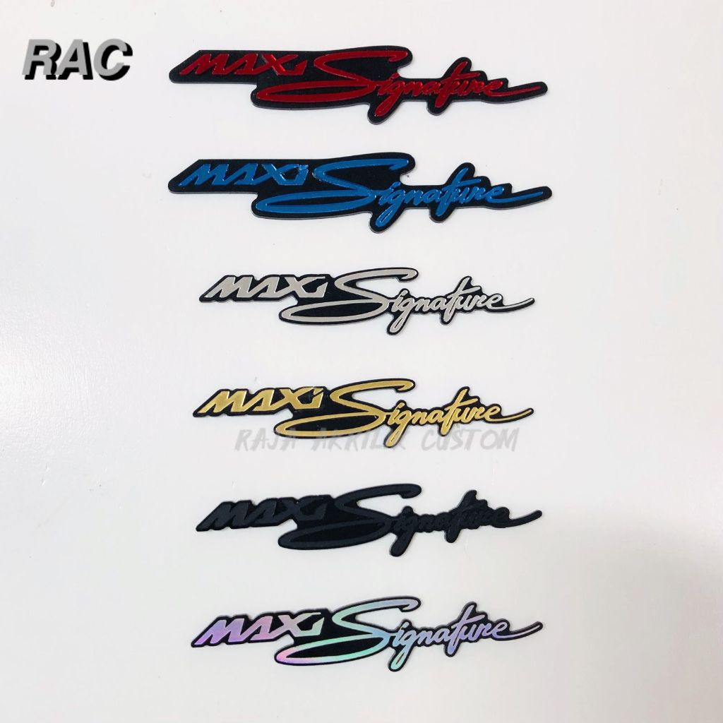 Jual RAC EMBLEM MAXI SIGNATURE LOGO MAXI SIGNATURE AEROX MAXI SIGNATURE ...