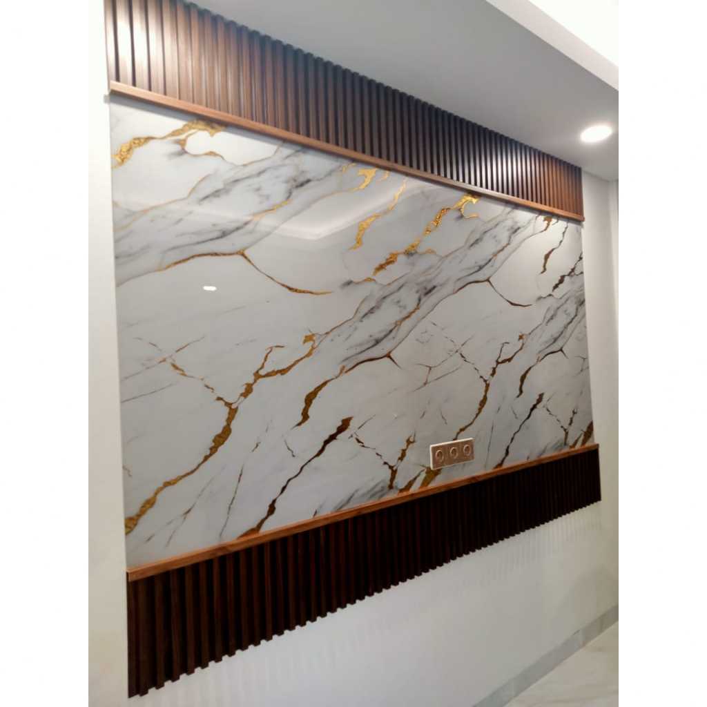 Jual Marmer Panel PVC Dekorasi Dinding Motif Corak Marmer UV Marble ...