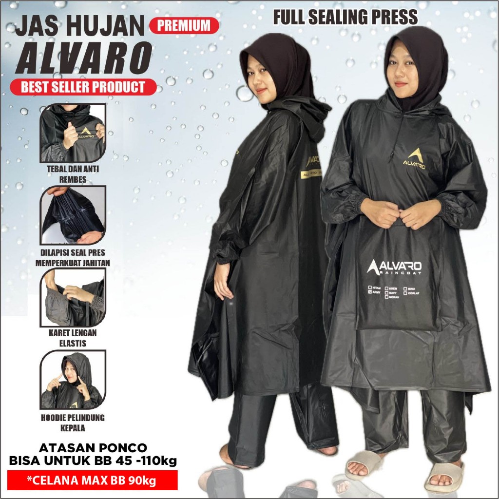 Jual Jas Hujan Ponco Celana Mantel Pria Wanita Jumbo Mantol Kelelawar Batman Sealing Press ...