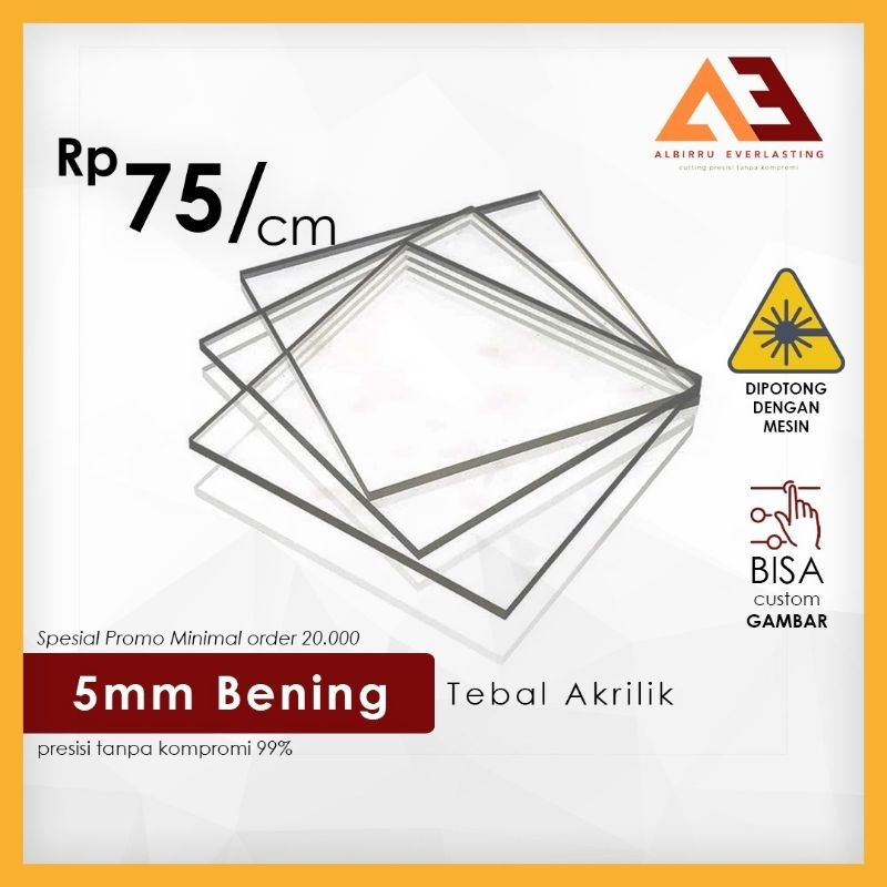 Jual Akrilik 5mm Lembaran | Akrilik Custom Laser | Custom Akrilik ...