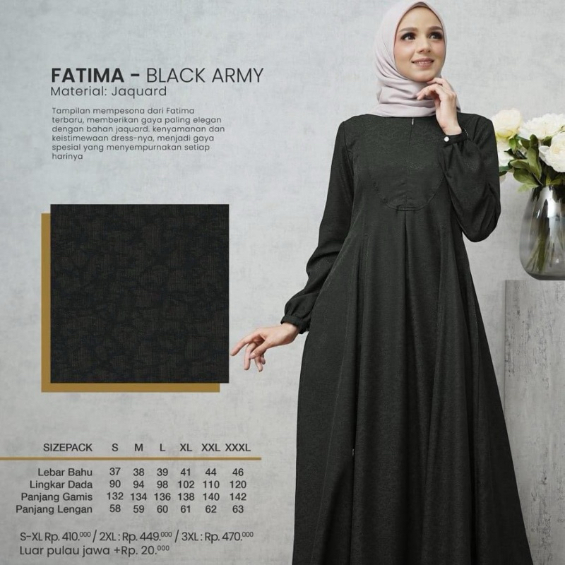 Jual Gamis MUTIF DAMOZA Terbaru Fatima 1612 | Shopee Indonesia