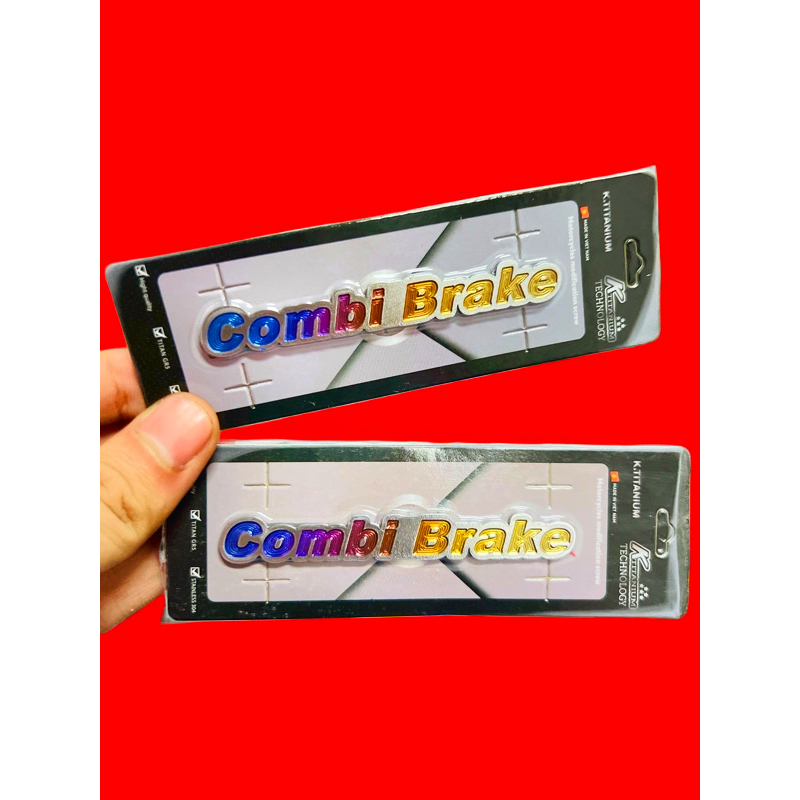 Jual TITANIUM EMBLEM LOGO COMBI BRAKE ORIGINAL | Shopee Indonesia