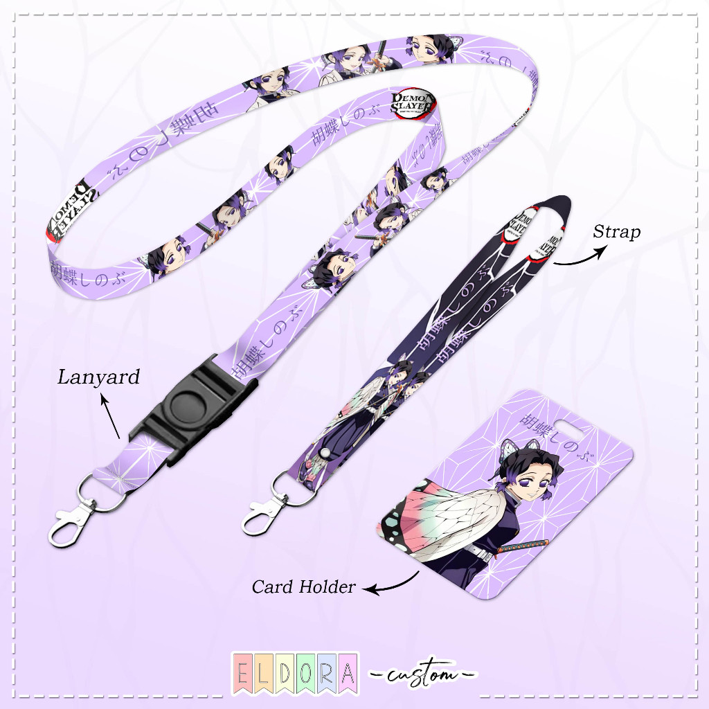 Jual [LANYARD] Strap id card holder Shinobu demon slayer set gantungan ...