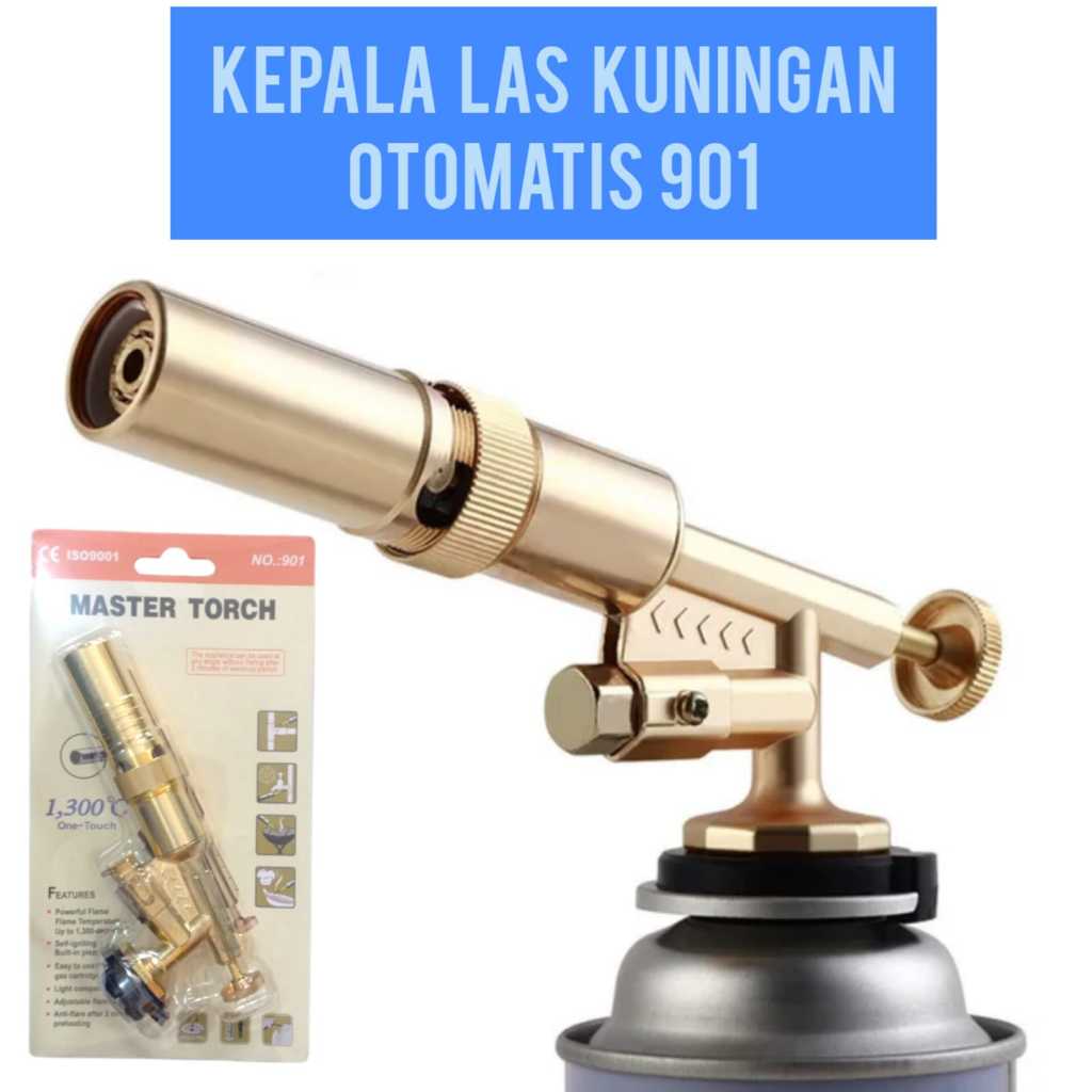 Jual Flame gun gas torch blow torch kepala las kuningan otomatis 901 ...