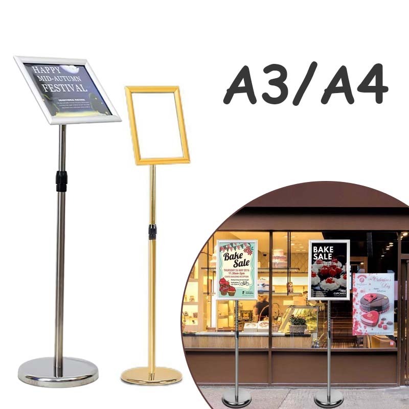Jual A3/A4 Standing Sign Frame DISPLAY HARGA FRAME Standing Display 70 ...