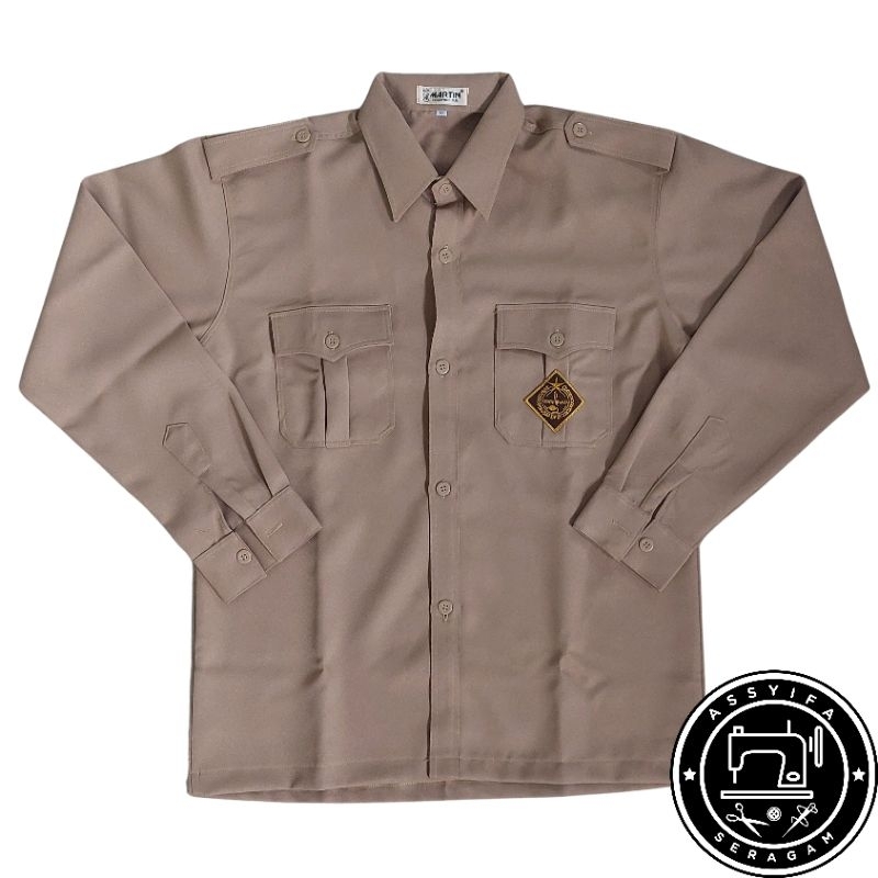 Jual Baju Rapilo Seragam Kemeja Pembina/Penggalang Pramuka SMP/SMA Putra/Putri Lengan Panjang ...